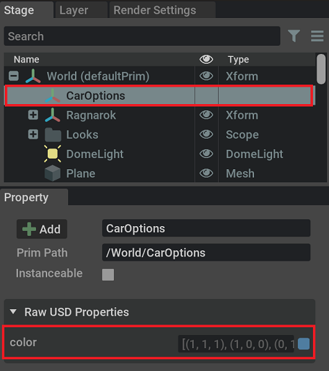 Action Graph Car Customizer Tutorial — Omniverse Extensions