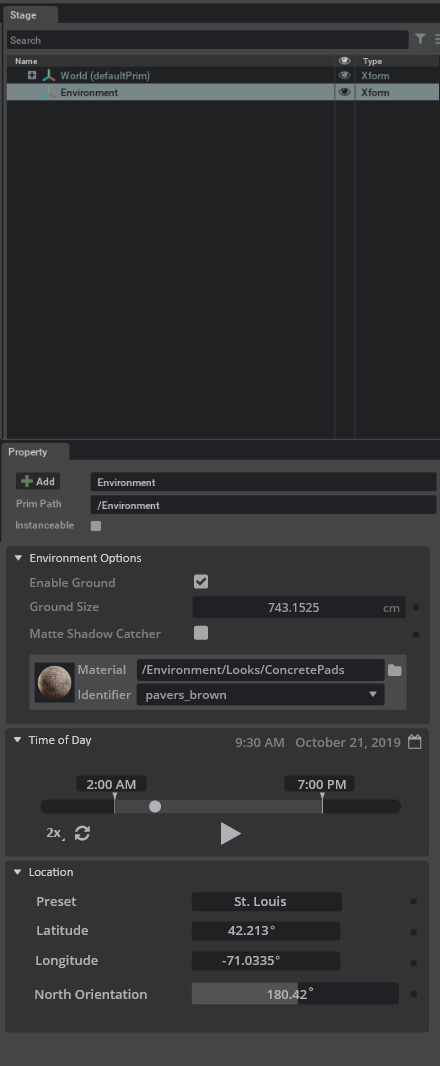 Overview — omni.kit.property.environment