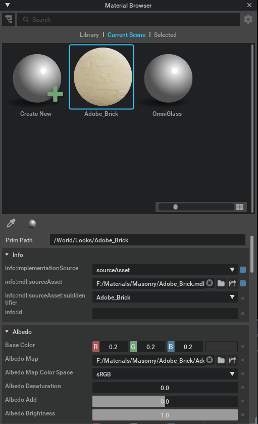 Overview — omni.kit.window.material