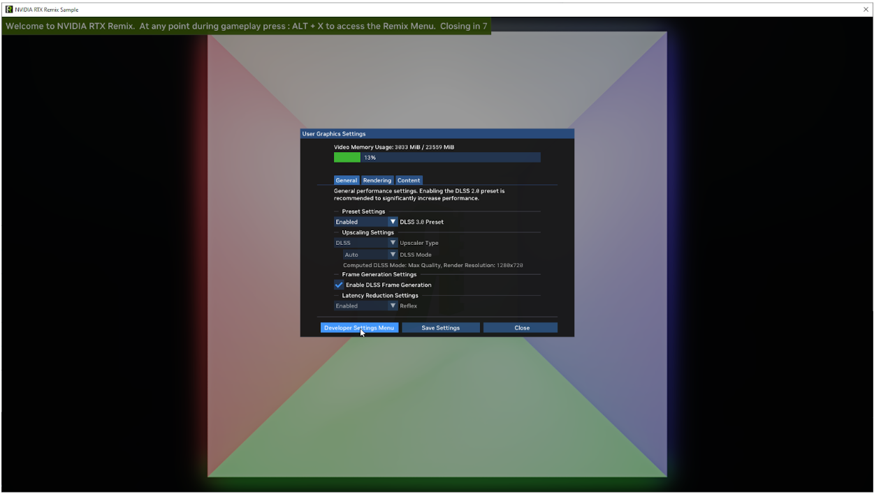 Building Your First Mod for the RTX Remix Sample — NVIDIA RTX Remix